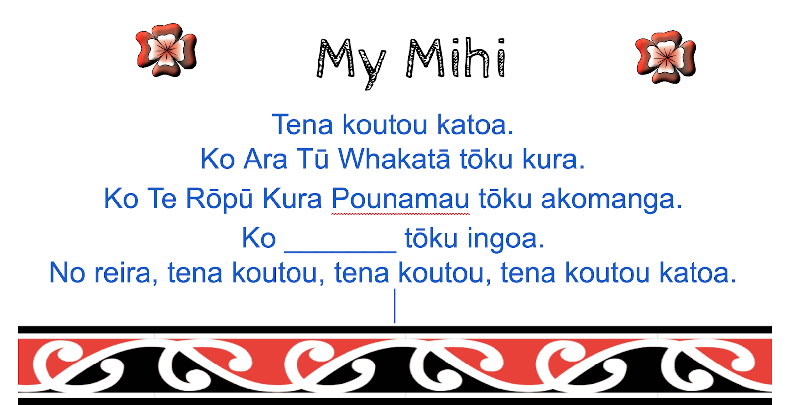 Our Code Our Standards - SAMANTHA CORRY : Learning Our Mihis