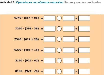El estublog de 6ºB: Sumas y restas combinadas