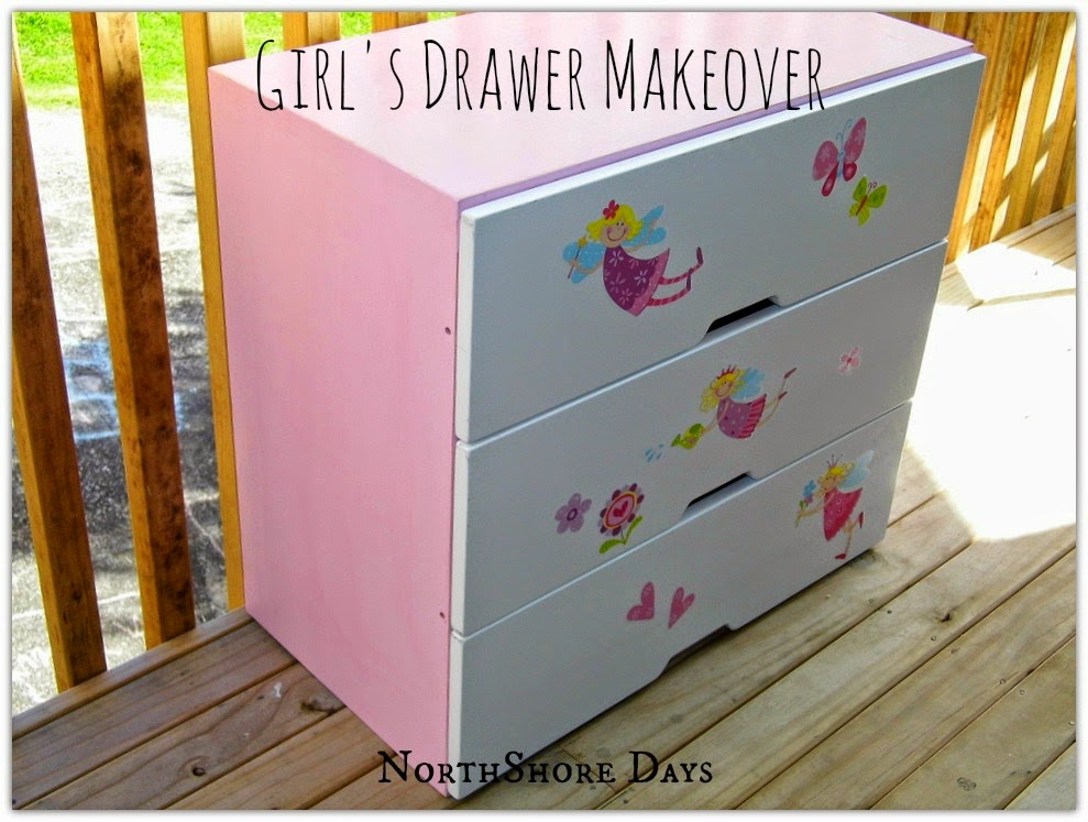 NorthShore Days.....: Girl's Drawer Makeover