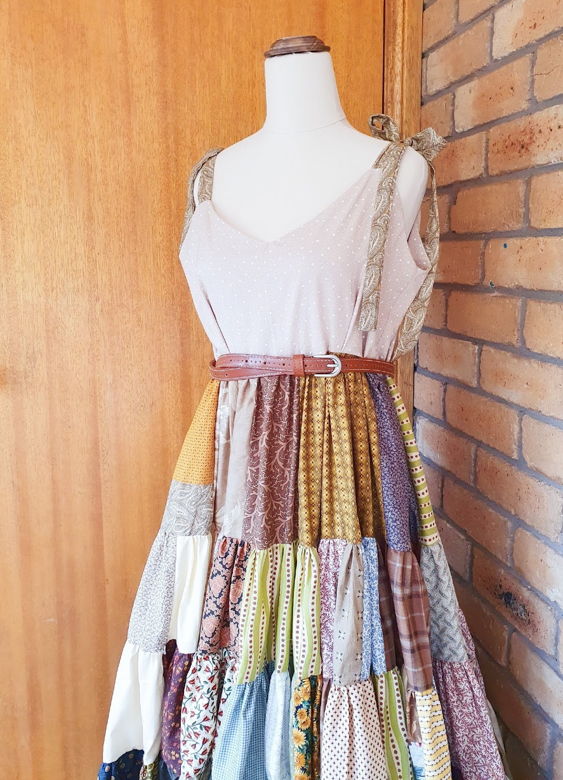 How I Made Miu Miu-inspired Patchwork Dress from scratch - For Urban ...