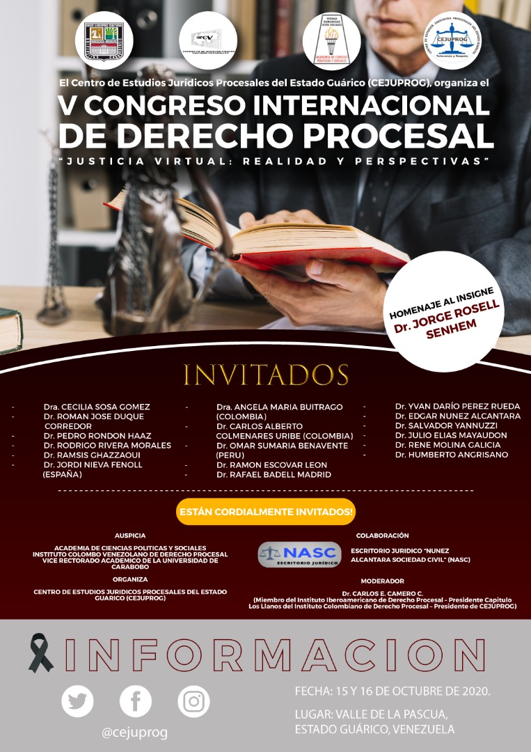 Derecho Procesal Penal Venezolano: V CONGRESO INTERNACIONAL DE DERECHO PROCESAL: JUSTICIA ...