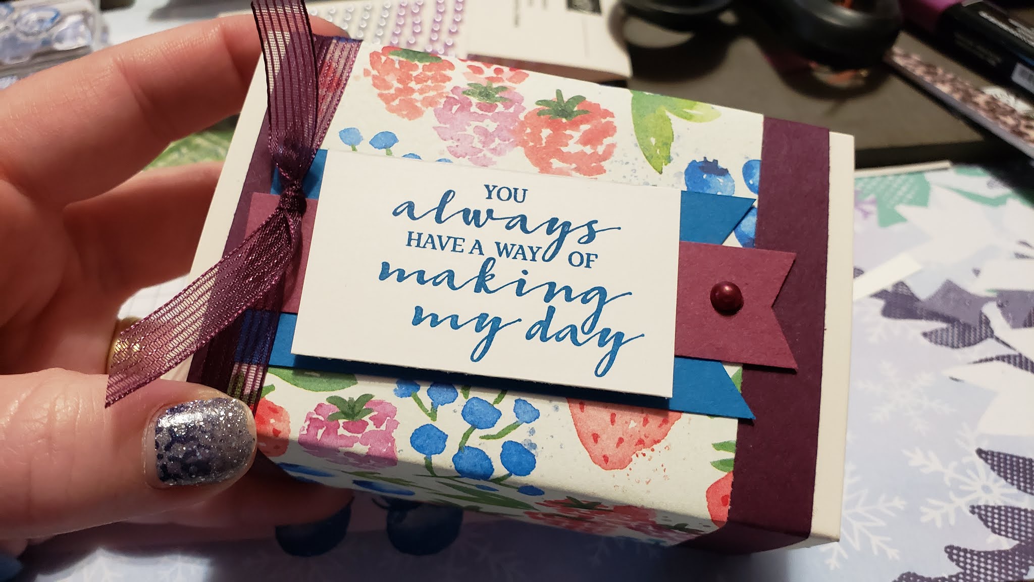 Stampin' Unicorns with Elizabeth Giles: Berry Thankful Box: Share It ...
