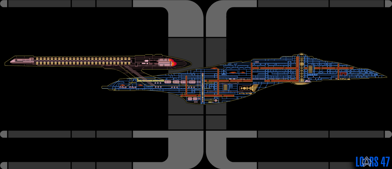Sovereign Class Starship Cutaway