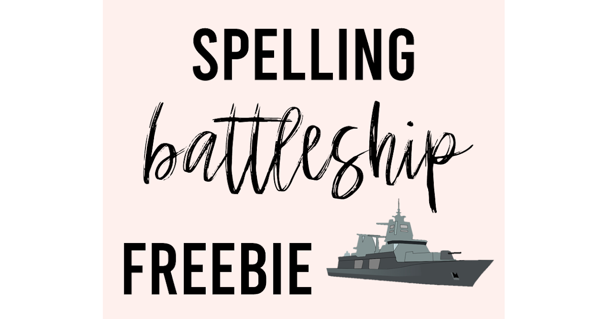Spelling Battleship {a Daily 5 Word Work Activity} | Mrs. Bremer's Class