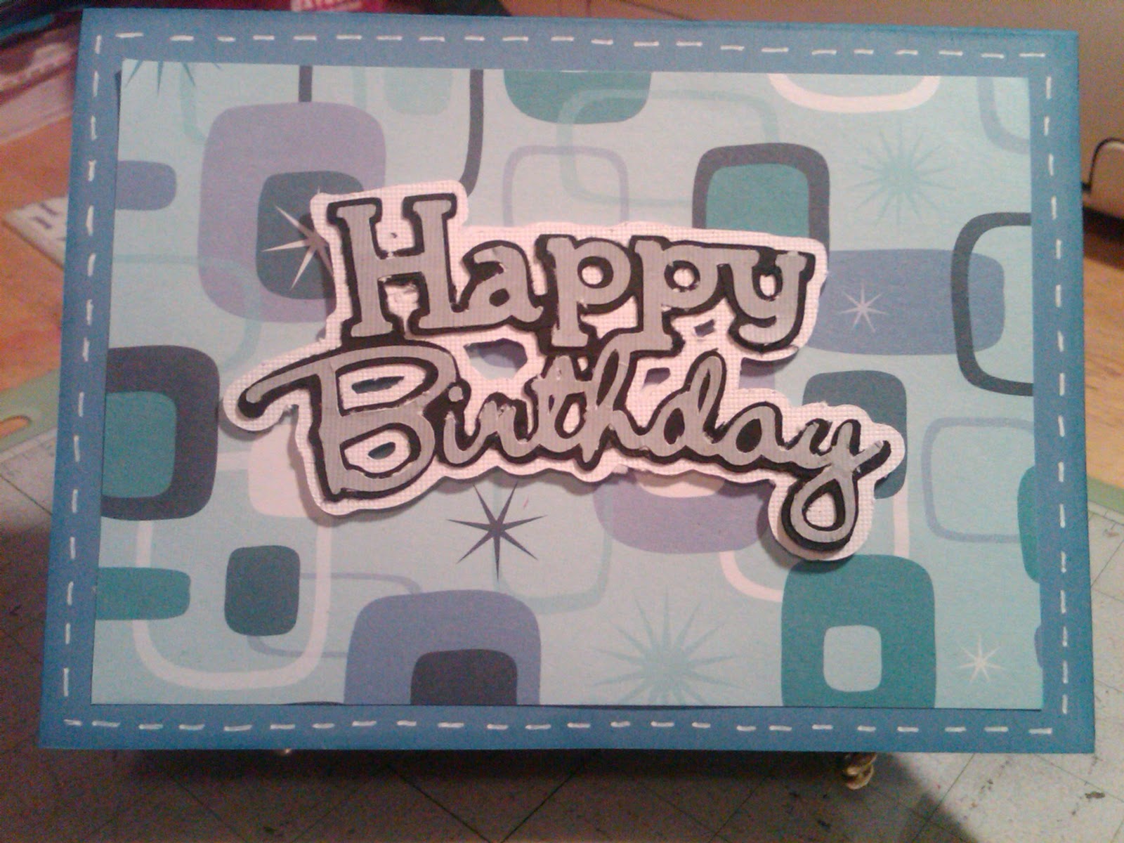 Crystal's and Keauna's Crafts: Simple Happy Birthday Card