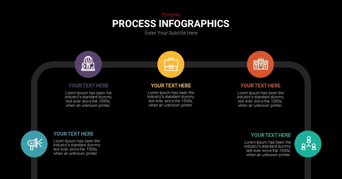 Infographic process template for download
