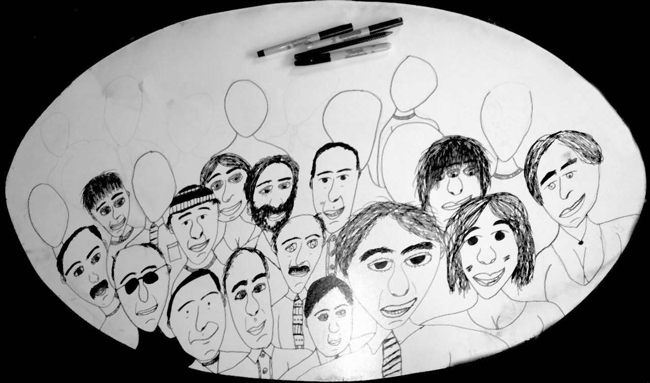 All This Is That: Faces Drawing: third state