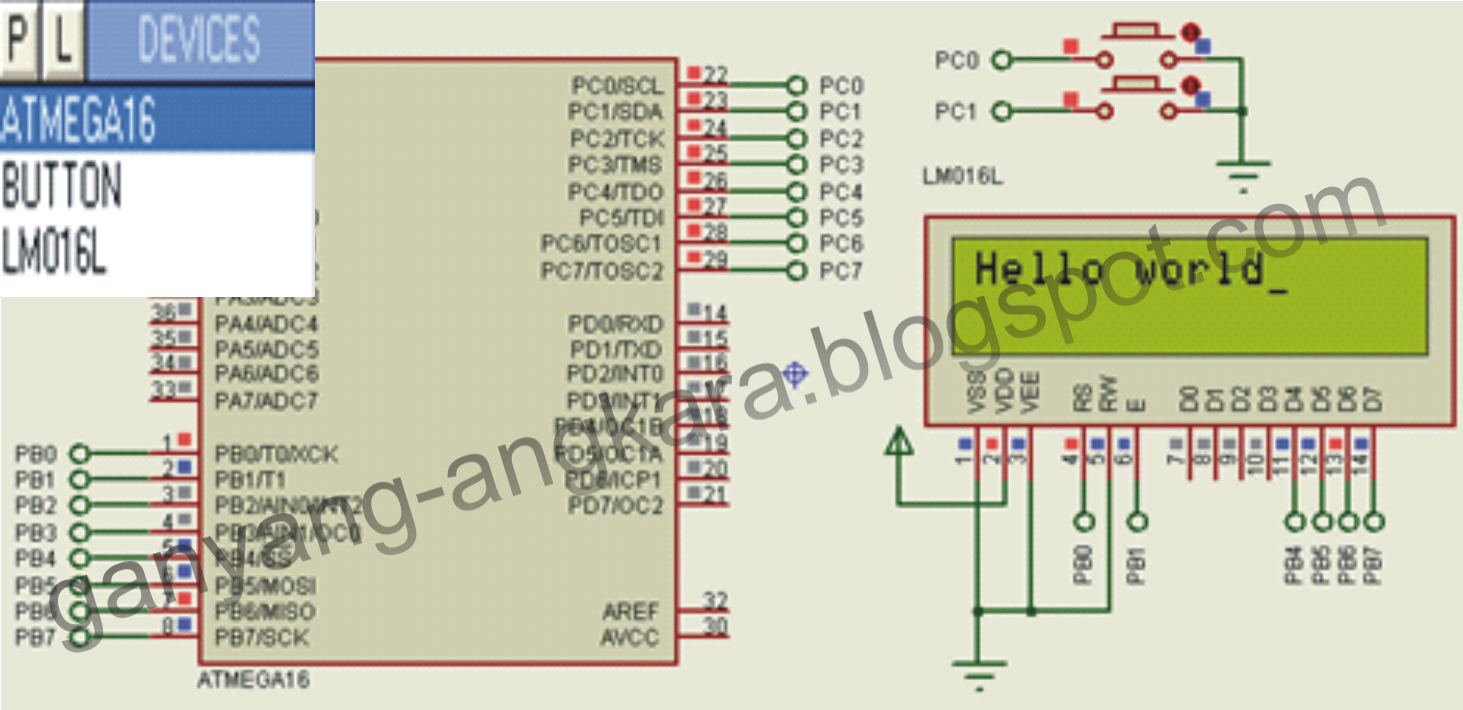 Membuat Program Lcd Atmega16