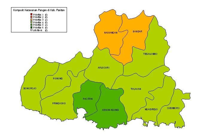 Expose Pacitan: Peta Kabupaten Pacitan, Jawa Timur