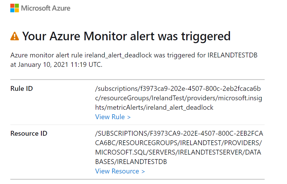 Alerting for Deadlocks in SQL Azure and Monitoring using Azure SQL Analytics