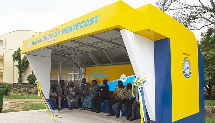 The Church of Pentecost construct ultramodern bus shelter for KNUST