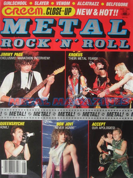 METAL MAGAZINES: ACCEPT magazine covers