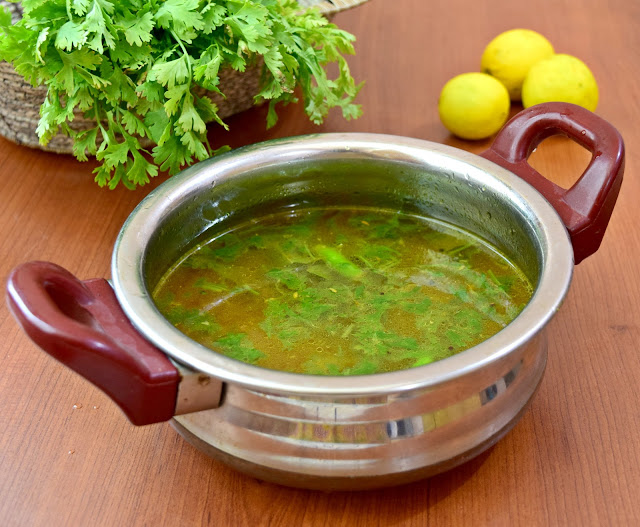 Poornima's Cook Book: Instant Lemon Rasam / Lemon Rasam