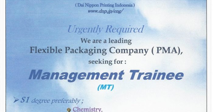 Lowongan Kerja PT DNP Indonesia