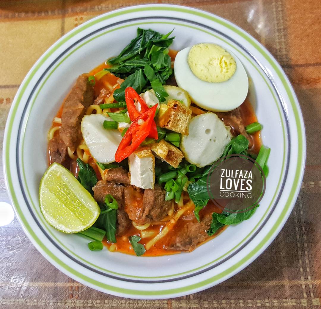ZULFAZA LOVES COOKING: Mee Rebus Daging