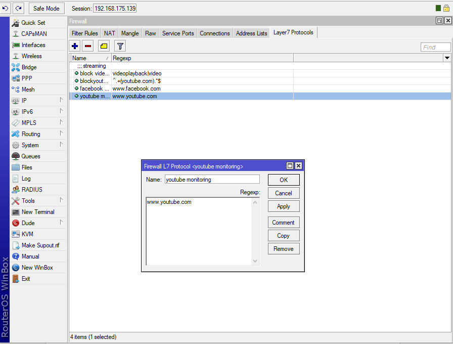 Mikrotik Firewall Rules Monitor Website Traffic By Users Source Networkstip Networking Ccna
