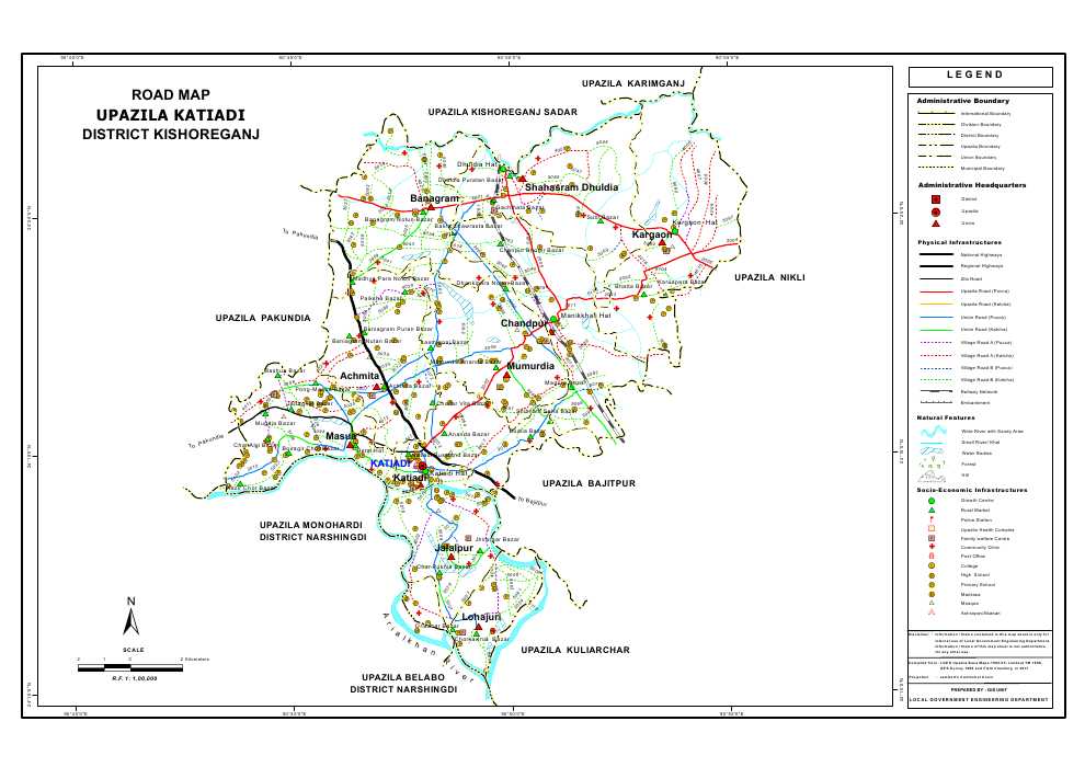 Mouza & Land Use Maps of Katiadi Upazila, Kishoreganj, Bangladesh ...