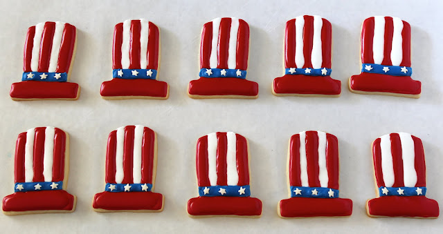 Baking in Heels: Uncle Sam Hat cookies.....