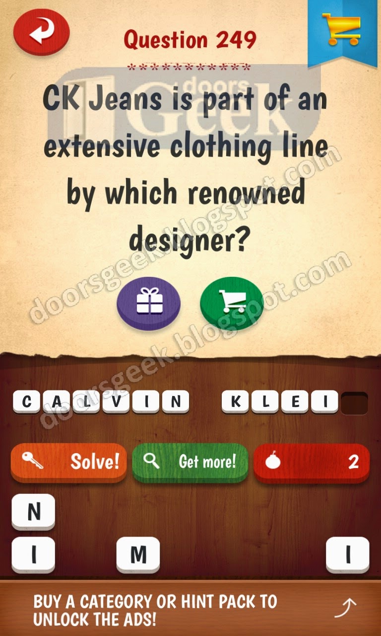 The American Quiz - Level 249 ~ Doors Geek