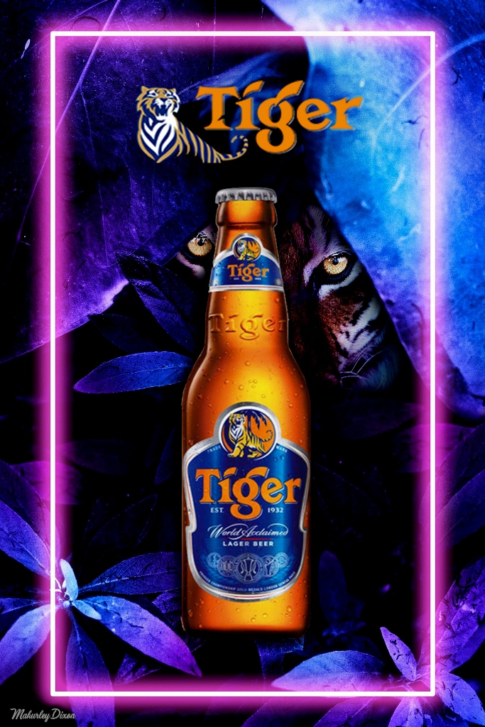 Tiger Beer Poster Design Mockup