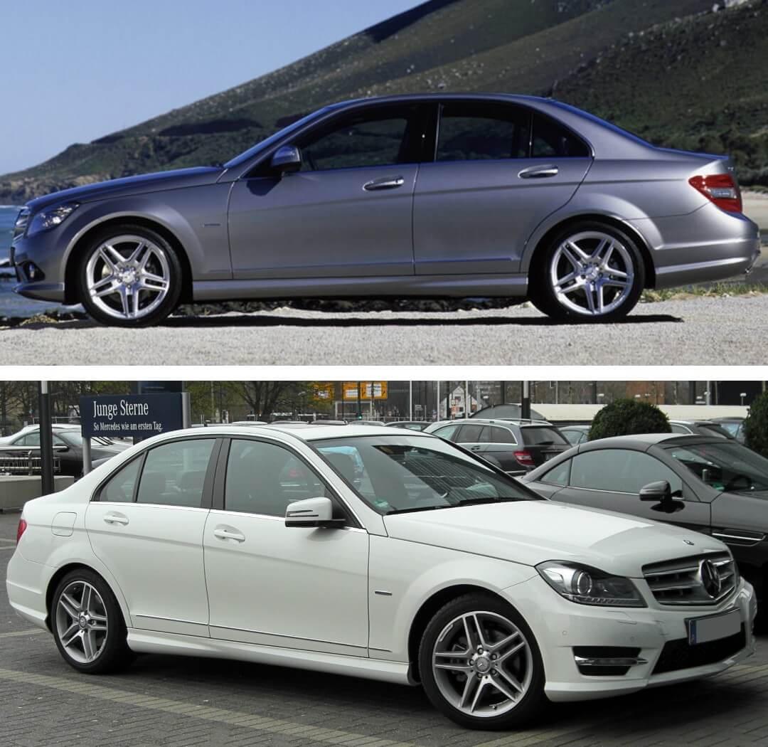 MERCEDES BENZ W204 FACELIFT VS. PRE FACELIFT