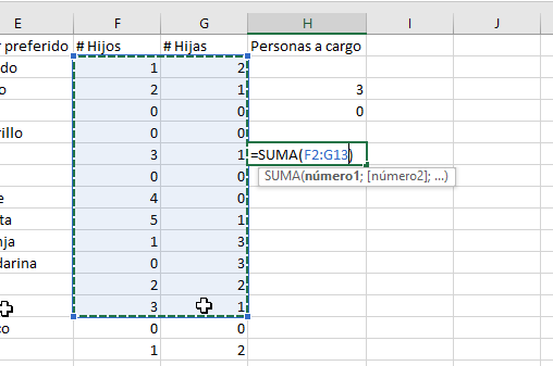 Sumas en Excel - Curso básico de Excel.