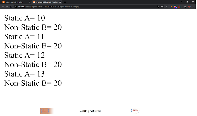 14 Static Variable In Php ~ Coding Atharva