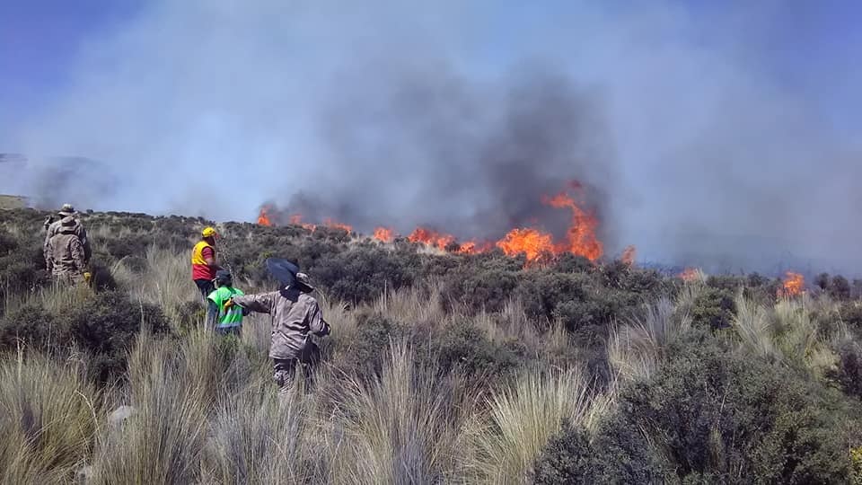 Así fue el incendio en el Distrito de Pocsi, Arequipa - Fotos más hermosas