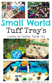 Learning and Exploring Through Play: Small World Tuff Trays For Kids