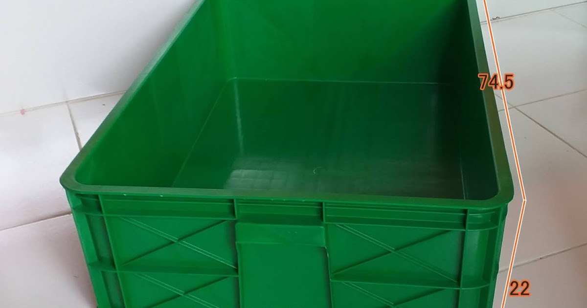 CV. PALETINDO INTI MAKMUR : Container Plastik 74.5 x 51.5 x 22 Solid
