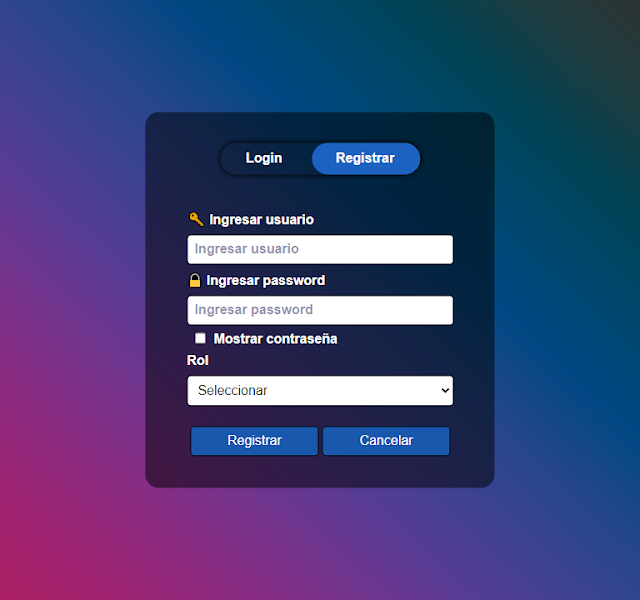 VaidrollTeam: PLANTILLAS Y DISEÑOS DE LOGIN CON ROLES EN HTML Y CSS