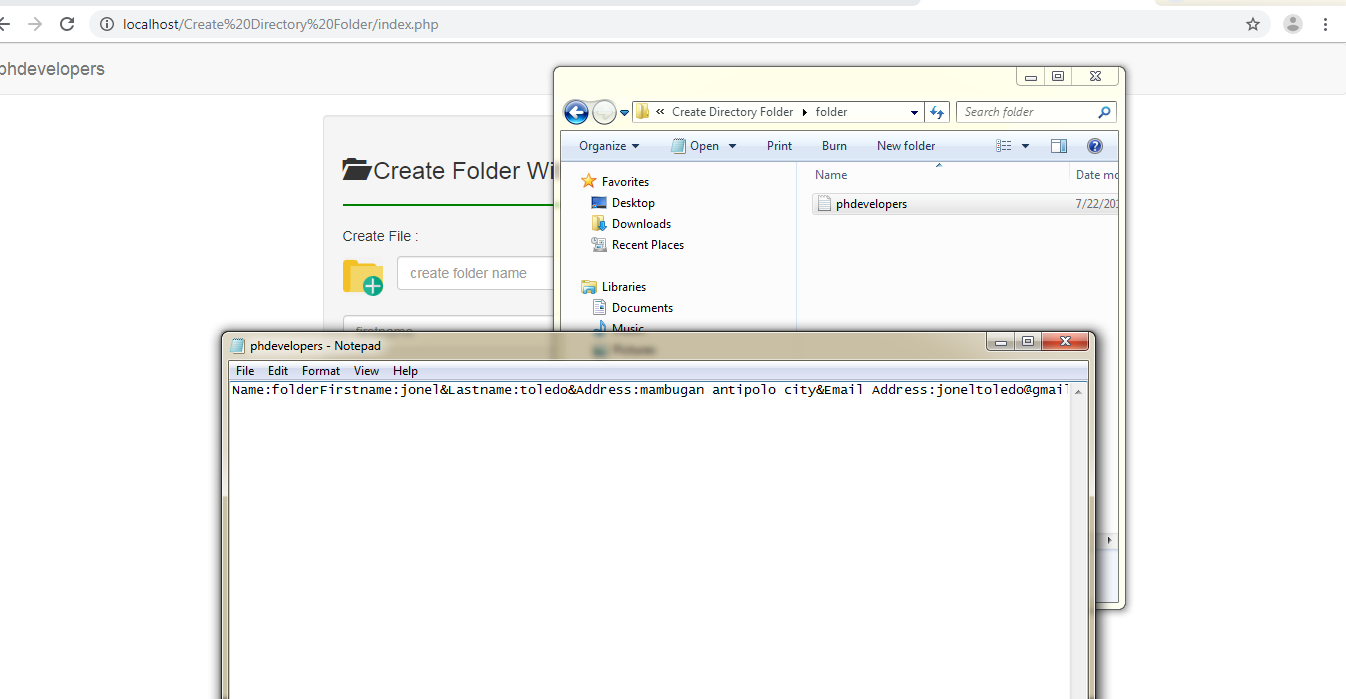Create A Folder With Directory Path In Php