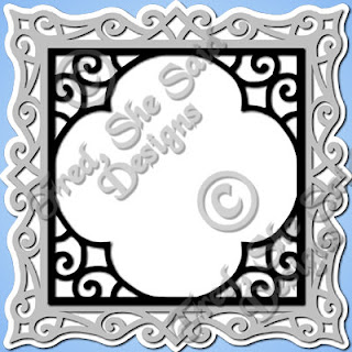 Fred, She Said Designs .... The Store: CUT FILE - Wrought Iron Square ...