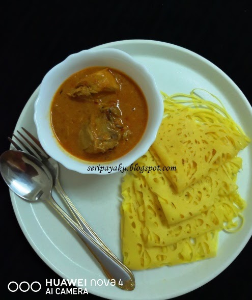My Kuali: Roti jala dan kari ayam