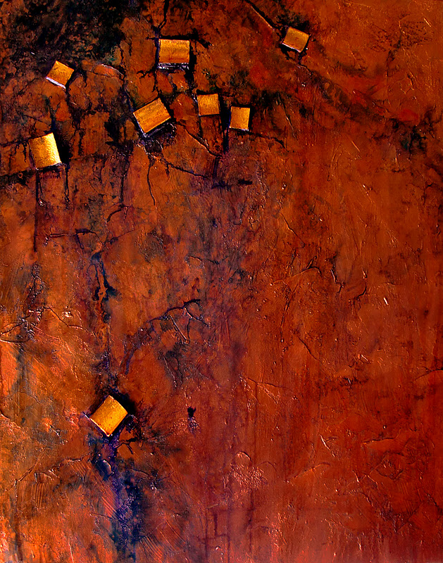 CAROL NELSON FINE ART BLOG: "BURIED TREASURE" 12002, mixed media ...
