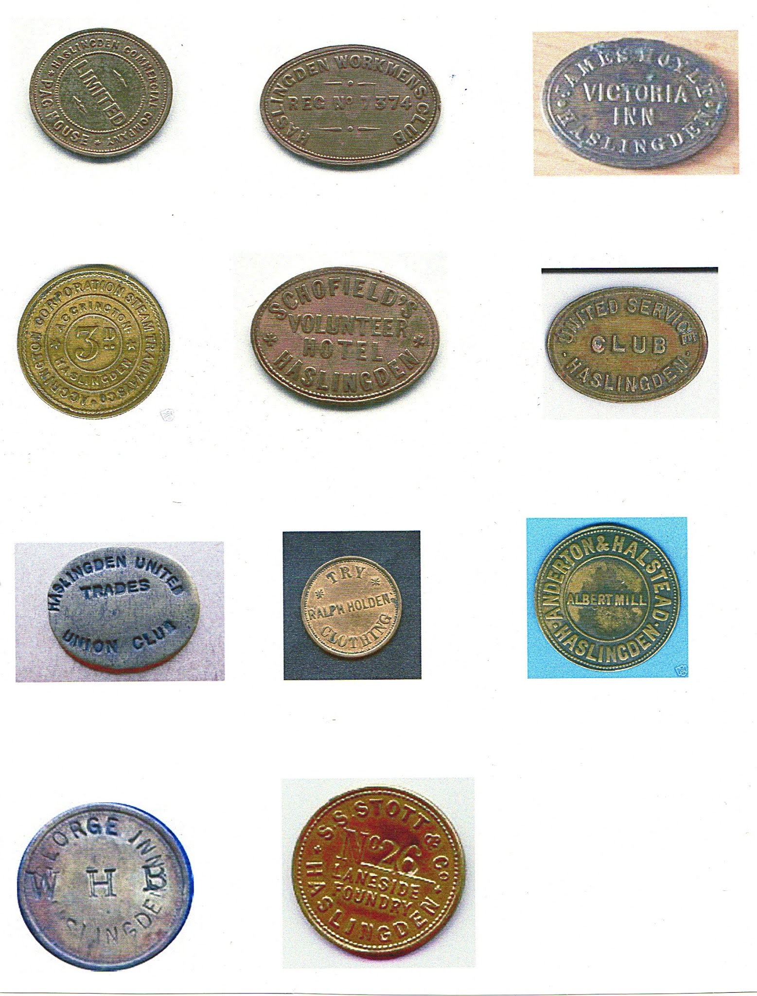 Haslingden Old and New...: Tokens from the past....
