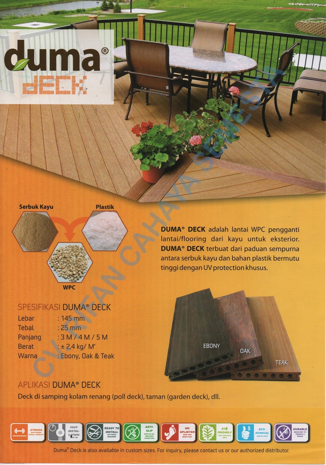 LANTAI KAYU WPC: DUMA DECK