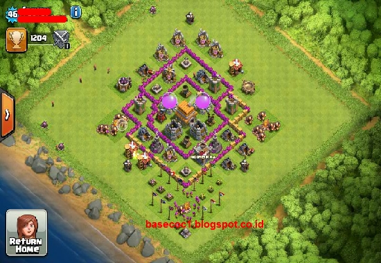 8 Base TH 6 Terkuat di Dunia Type Farming Trophy dan Hybrid - Base Coc ...