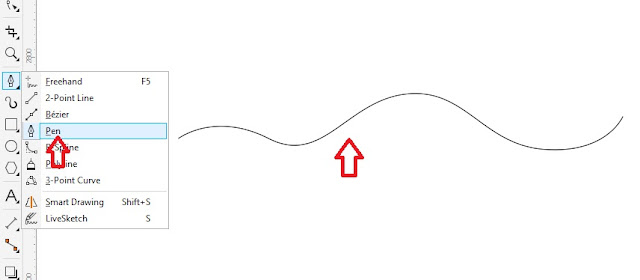 Membuat Wavy Line di Corel Draw - kamargrafis