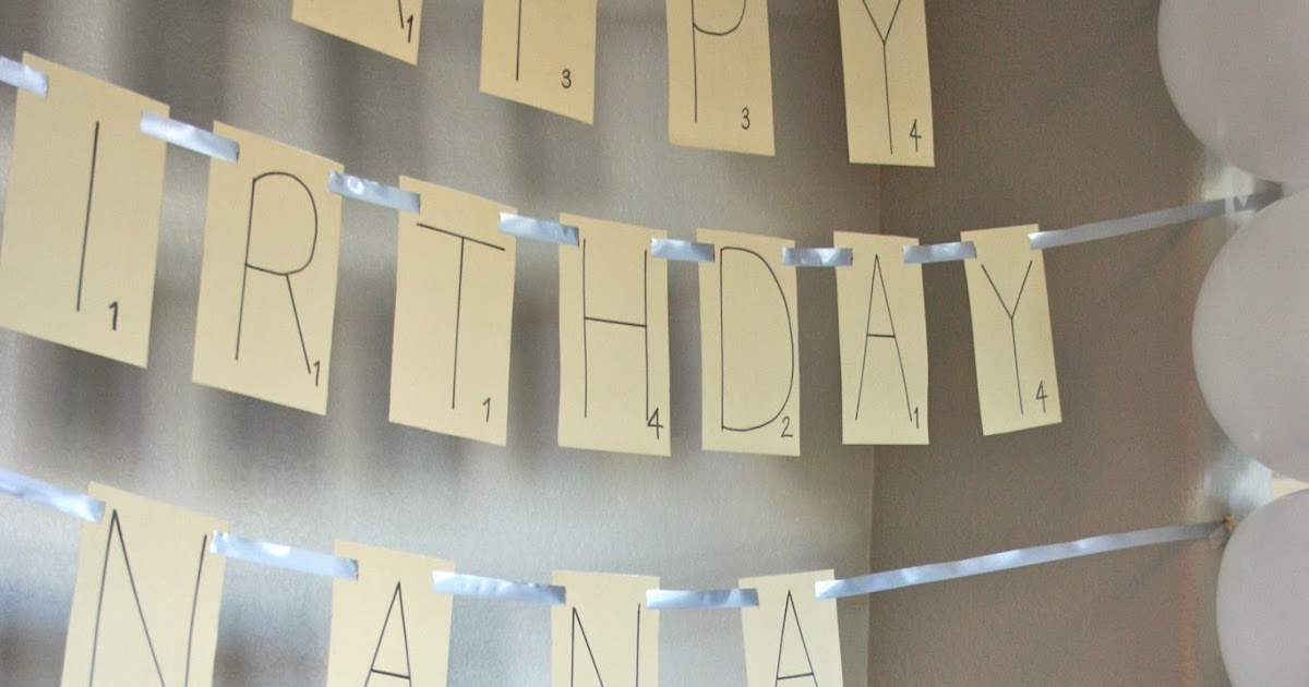 Redfly Creations: Scrabble Birthday Party!