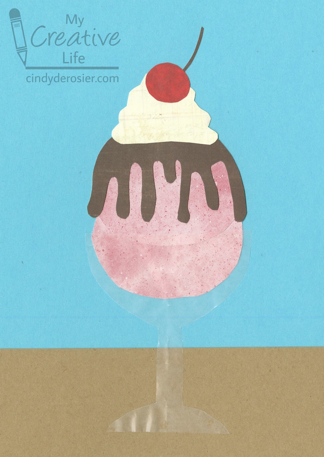 Cindy deRosier: My Creative Life: Ice Cream Sundae Craft