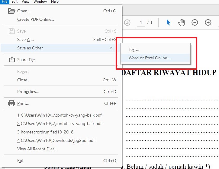 4 Cara Mudah Merubah File PDF ke Microsoft Word - Blog Belajar Online ... 4 Cara Mudah Merubah File PDF ke Microsoft Word - Blog Belajar Online ...