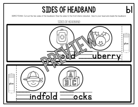 Emily Jane Creates: CROWN HEADBANDS-Alphabet, Blends, Digraphs, Magic e ...