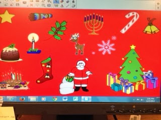 Cheerful Speech Chatter: Winter Holiday Koosh Ball Game for SmartBoard