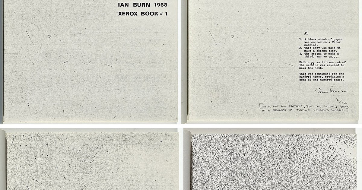 REACTOR: Xerox Book#1 de Ian Burn