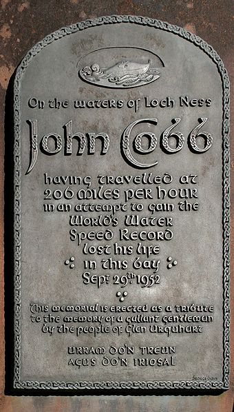 LOCH NESS MONSTER: 60th Anniversary of John Cobb Disaster