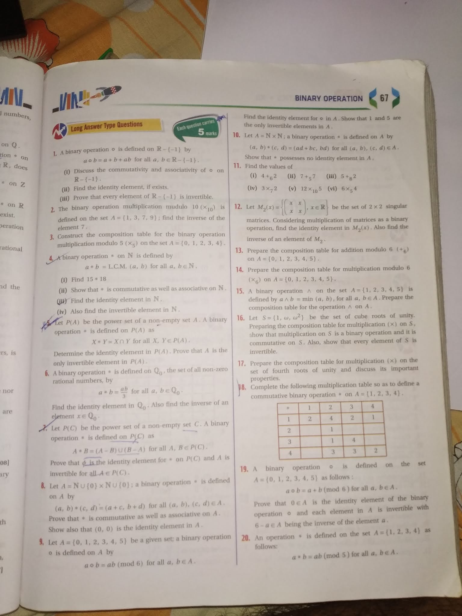 Class 12 Sn Dey Maths Book Free Pdf Download Of Excercise Of Relations Mapping Or Functions