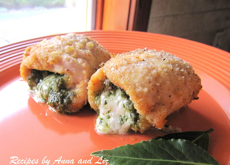 Chicken Rollatini with Pesto and Mozzarella Cheese - 2 Sisters Recipes ...