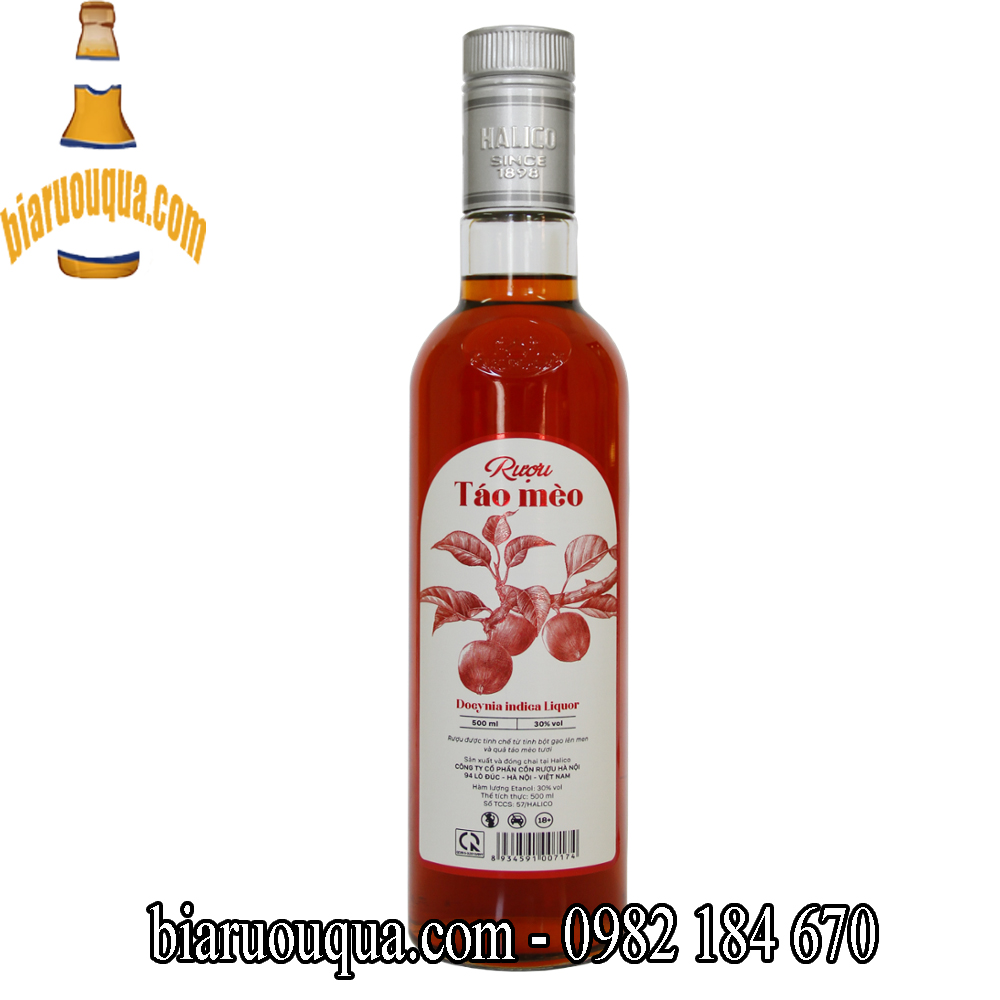 Rượu Táo Mèo Hà Nội 1898 Halico 30% chai 500ml giá rẻ