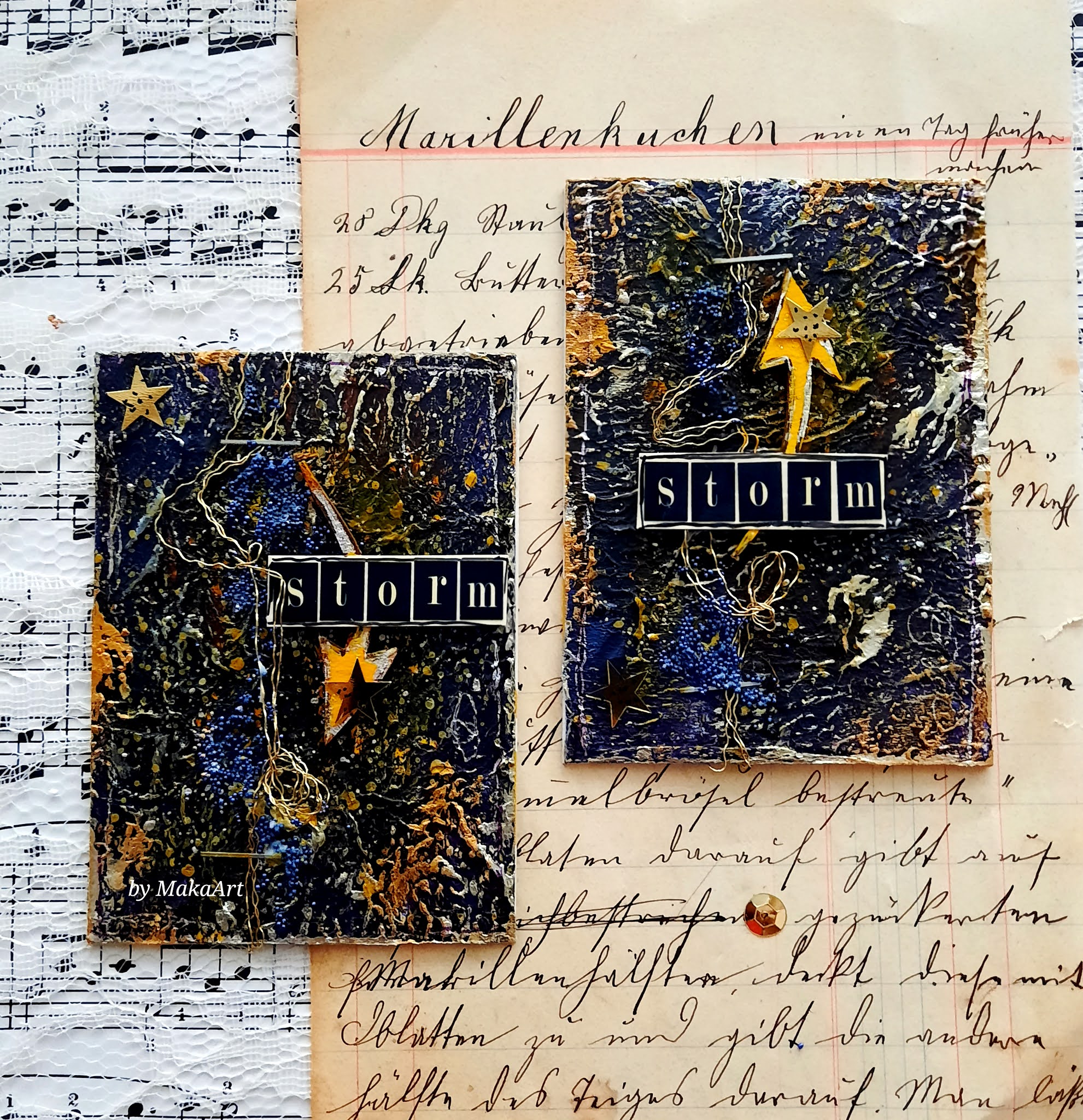 My journey through the mixed media world...: October ATC Theme ...